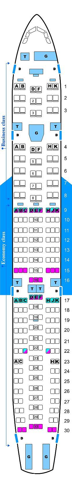 Swiss Air Airbus A330 Seat Map