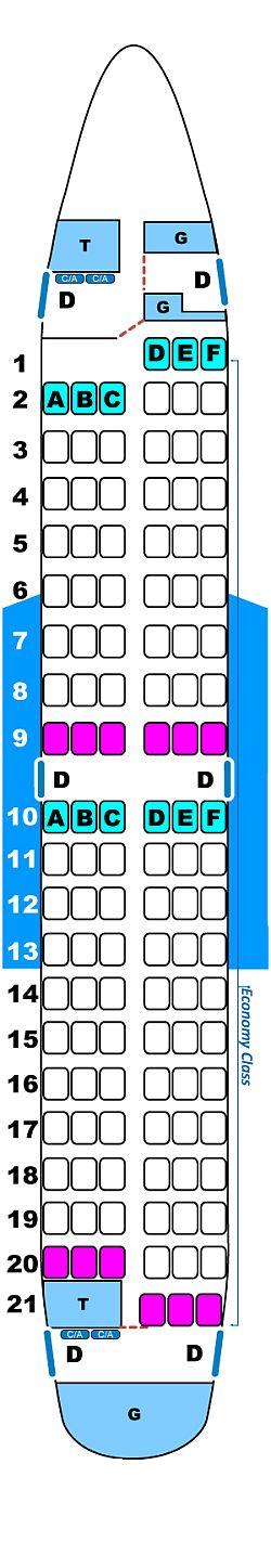 Seat Map Boeing B737 500 | SeatMaestro