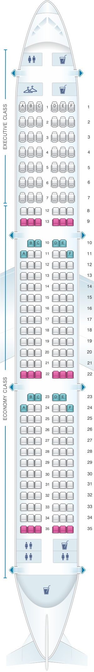 Airbus A321neo Seating Chart
