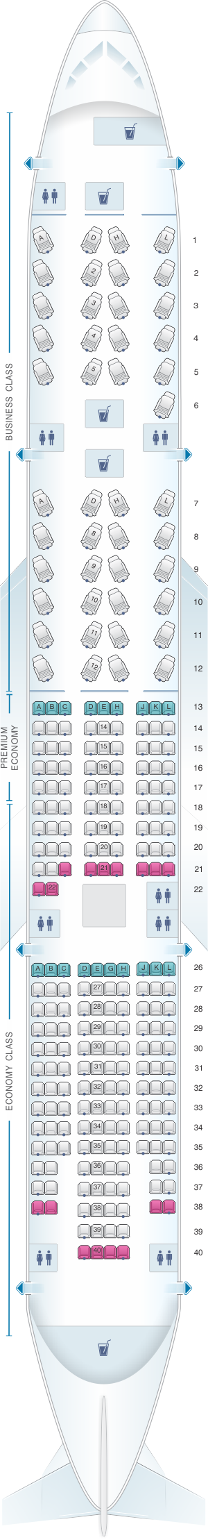 American Airlines Seating Chart Boeing 737 800